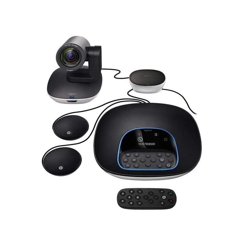 CAMARA CONFERENCE GROUP CON MICROFONOX2 Logitech Corporativo 1080 HD y ...